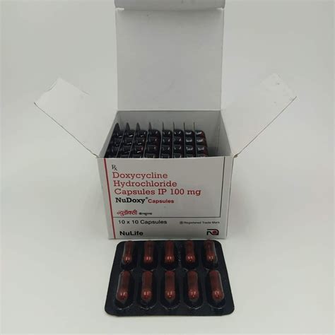 Nudoxy Doxycycline Hydrochloride Mg Capsule At Best Price In Jalgaon