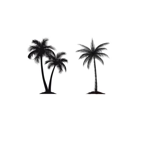 Palm Tree Trees Vector Art Png Palm Tree Silhouette Vector Palm Tree Silhouette Png Image For