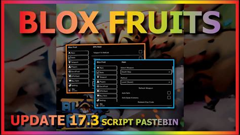 Blox Fruits Script Pastebin 2022 Update 17 3 Auto Farm Fruit Mastery Auto Raid Work Lvl