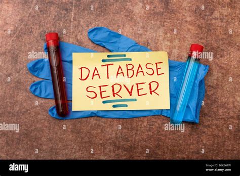 Hand Writing Sign Database Server Concept Meaning Uses A Database