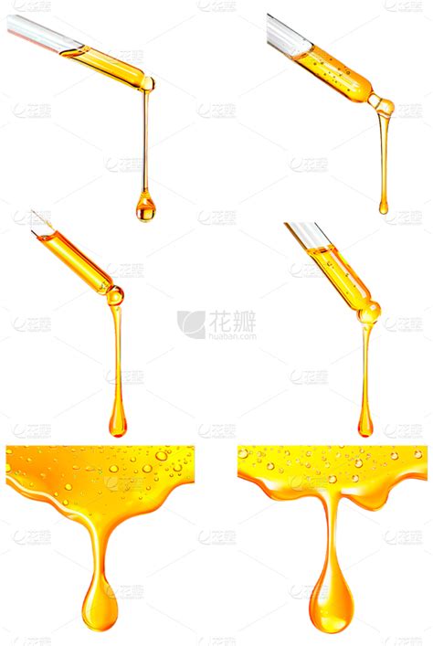 特效通用金色精华水滴元素素材 特效通用金色精华水滴元素素材