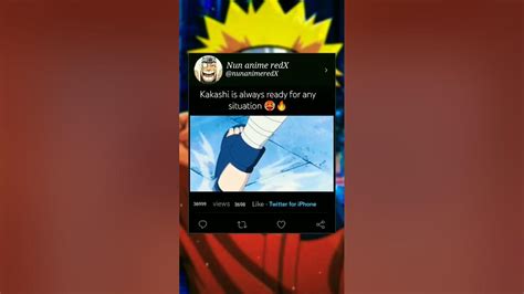 Kakashi Coldest Moment🥶naruto Anime Shorts Youtube