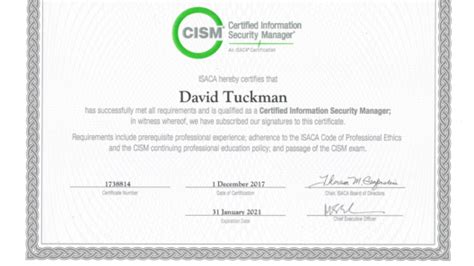 Buy Cism Certificate Cism Certificate Pass Cism Exam Original