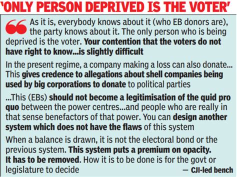 Electoral Bonds Supreme Court To Govt Will You Remove Opacity Of