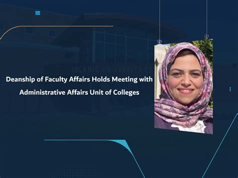 Deanship Of Faculty Affairs Holds Meeting With Administrative Affairs