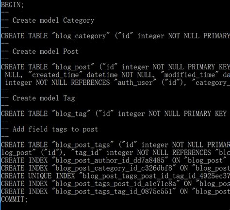Django Blog 04 Django 数据库迁移django数据库迁移 Csdn博客