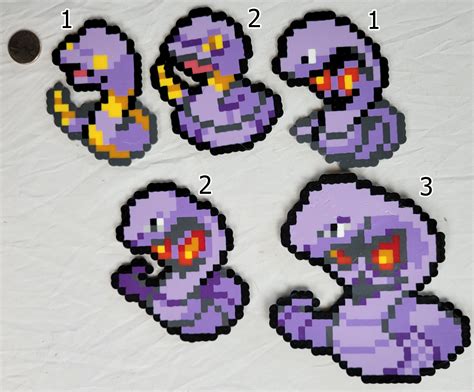 Ekans Arbok Pokemon Perler Menu Icon Etsy