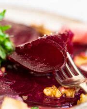 Beetroot Carpaccio Six Hungry Feet Appetizer Vegan