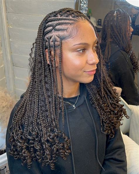 55 Latest Fulani Box Braids Ideas Thrivenaija Frisyrer Flätor