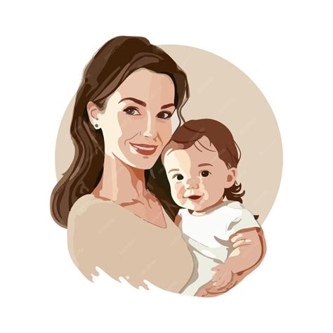 어머니와 딸 사랑 관계 벡터 및 그림 해피 어머니의 날 문자 프리미엄 벡터