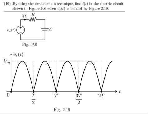 Solved By Using The Time Domain Technique Find I T In Chegg Com