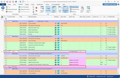va01 header detail multi line transaction process runner