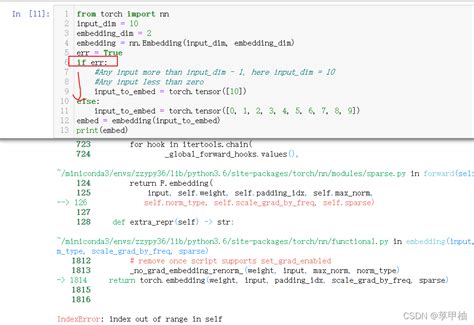 Pytorch出现indexerror Index Out Of Range In Self Csdn博客