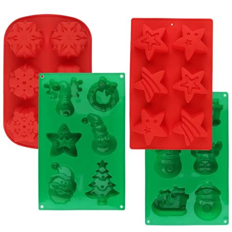 Коледен силиконов модел за печене в комплект от 1 4 броя Temu Bulgaria