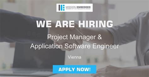 Mission Embedded Gmbh On Linkedin Hiring Projectmanager Applicationsoftware Engineer