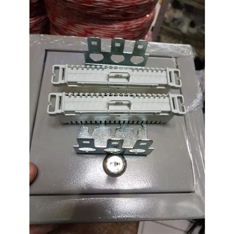 Jual Konektor 1 Set Box Mdf 20 Pair Terminal Box Lsa Box Telpon Bmf Terminal Lsa Shopee