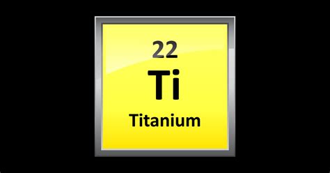 Titanium Element Symbol Periodic Table Titanium Sticker Teepublic