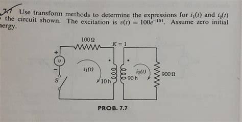Solved 77 Use Transform Methods To Determine The