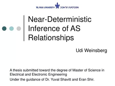 PPT Near Deterministic Inference Of AS Relationships PowerPoint Presentation ID