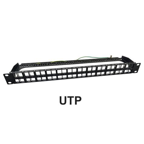 Buy China Wholesale 48 Ports Utp Ftp 1u Blank Patch Panel With Back Bar And 48 Ports Blank Patch