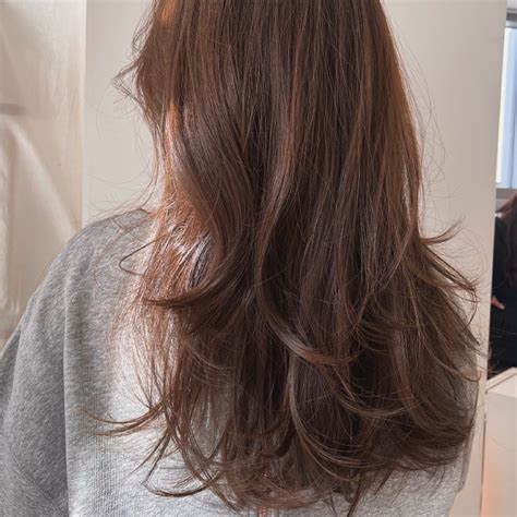 배곧미용실 온전 원장 유진 레이어드펌 레이어드컷 히피펌 웨딩염색 탈색없이염색 웨딩염색 밀크브라운 현재 헤어컬러가 밝으면 염색 1회로도 가능한 컬러입니다 컬러가