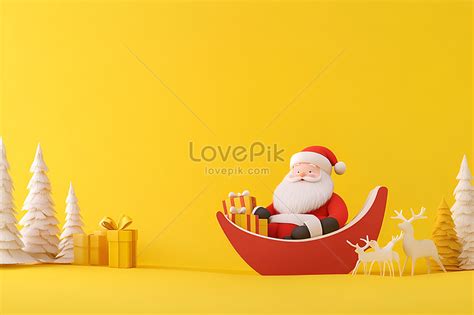귀여운 만화 산타클로스 일러스트 무료 다운로드 Lovepik