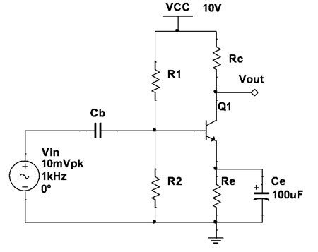 Basic Amplifier Circuit With Bipolar Transistor Structure