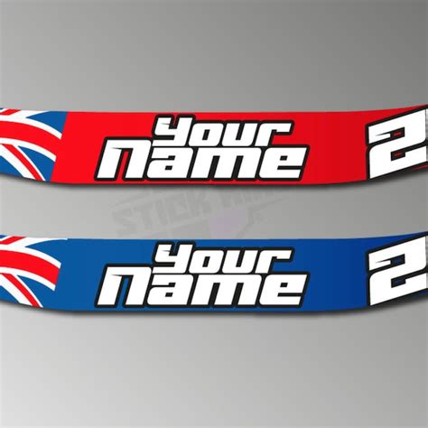 Custom Visor Stickers Etsy