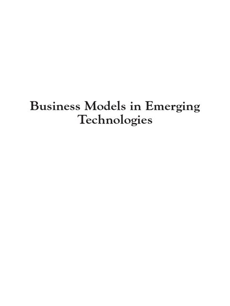 Business Models In Emerging Technologies Data Science Ai And Blockchain Pdf Internet Of