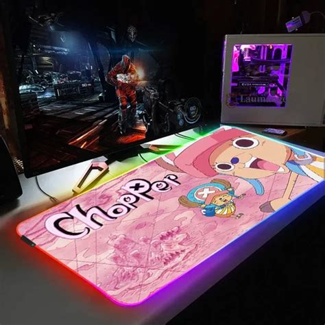 Chngxjc Extra Large Luminescent Gaming Mouse Pad For Pc Keyboard Rgb Desk Mat With Complete Rug