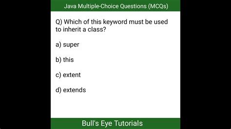 Java Mcq Questions And Answers Java Programming Mcq Java Interview