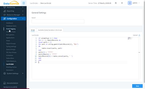 Dynamic Masking With Lua Scripts Masking With Datasunrise