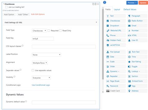 How To Add A Mailchimp Signup Checkbox To A Contact Form Formidable Forms