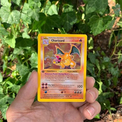 Charizard Shadowless Base Set Etsy