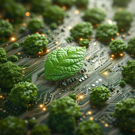 Premium Photo Environmental Tech Green Computing And It Ethics Contribute To Eco Friendly