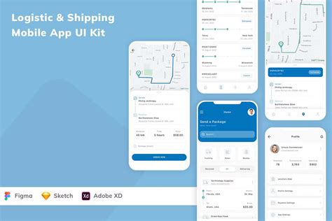 20 Modern Logistics App Ui Designs Xd Psd Figma Sketch