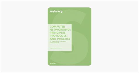 Computer Networking Principles Protocols And Practice On Apple Books