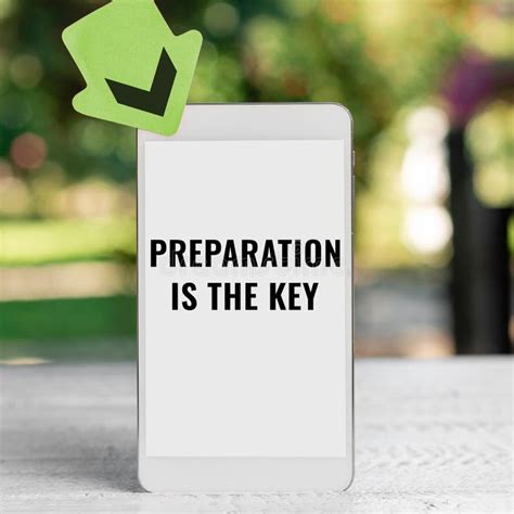 Sign Displaying Preparation Is The Key Business Overview Action Of Making Something Ready For