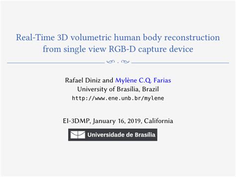 Ppt Real Time 3d Volumetric Human Body Reconstruction From Single