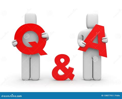 De Questions Et Réponses Illustration Stock Illustration Du Isolement