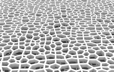 Premium Photo Abstract White Honeycomb Grid Structure 3d