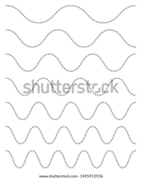 Wavy Billow Zigzag Line Element Set Stock Vector Royalty Free 1495913936 Shutterstock