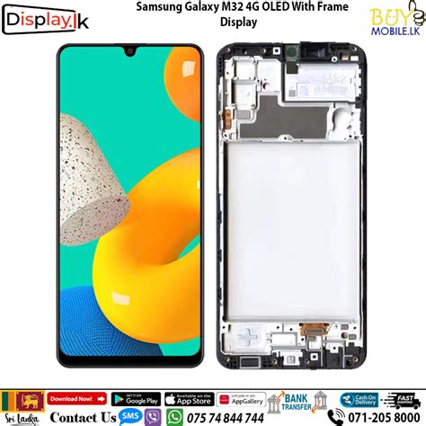 Samsung Galaxy M32 4g Original Oled With Frame Display Display Lk
