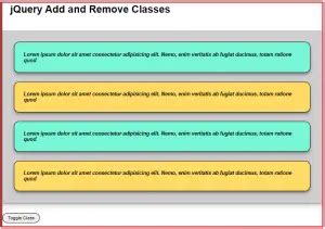 Jquery Add Remove And Toggle Class Dot Net Tutorials