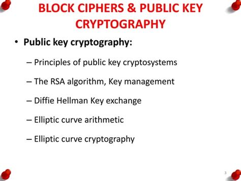 Block Ciphers And Public Key Cryptography Pptx Programming Languages
