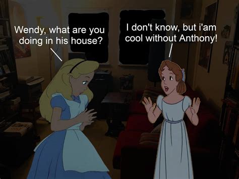 Wendy Darling And Alice In The Living Room By Anthonyartsisback On Deviantart