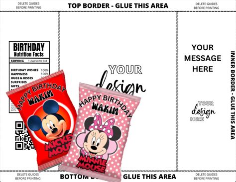 Chip Bag Label Template Employee Onboarding Template