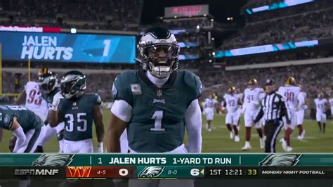 ESPN On Twitter Jalen Hurts And Eagles Already Up On MNF ESPN Https T Co VkWYthccmW