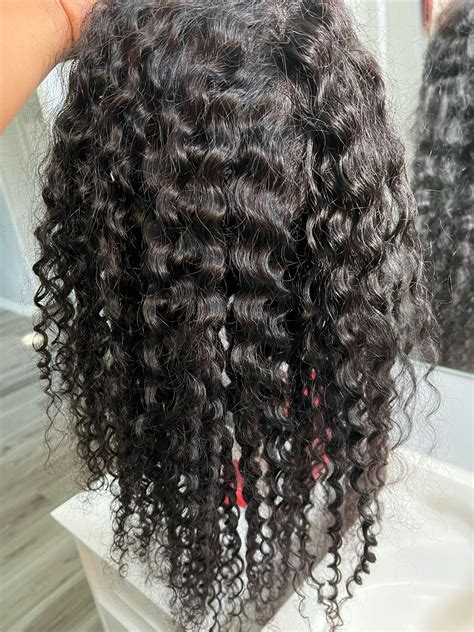 Glueless Water Wave 13x4 Lace Front Wig 4x4 Lace Human Hair Wig