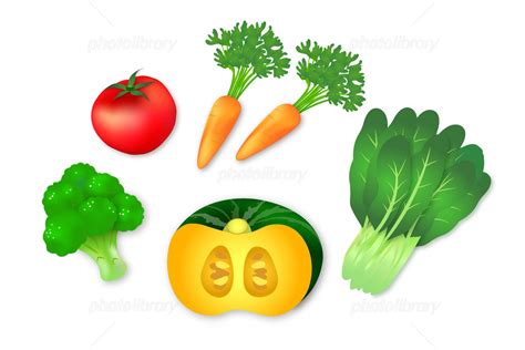 野菜と果物のイラスト イラスト素材 1306444 フォトライブラリー Photolibrary